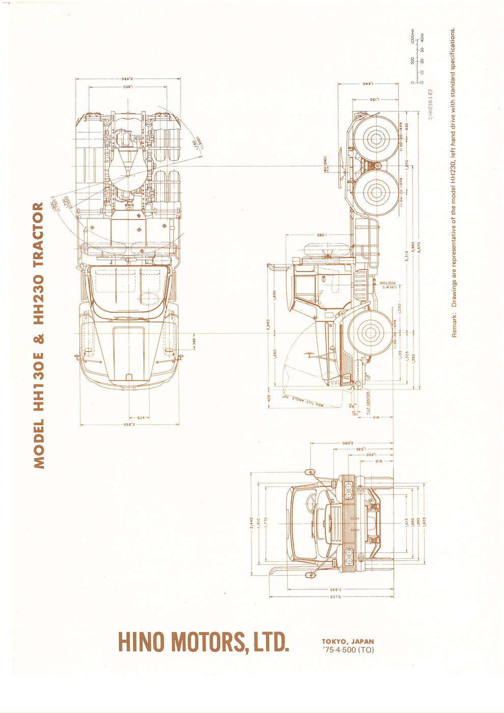 Photo: Hino ZM:HH specs 6 | Hino ZM/HH normal control 1975 album ...